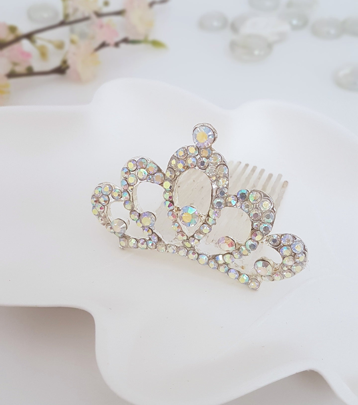 fH2 Mini Crown Tiara with AB Crystals TR0513- FreeStyle Dancewear Canada
