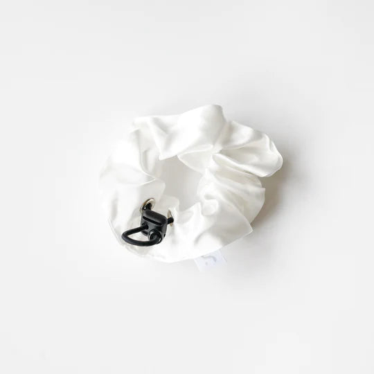 Hairstrong Truesilk Scrunchies- White Silk- FreeStyle Dancewear Canada